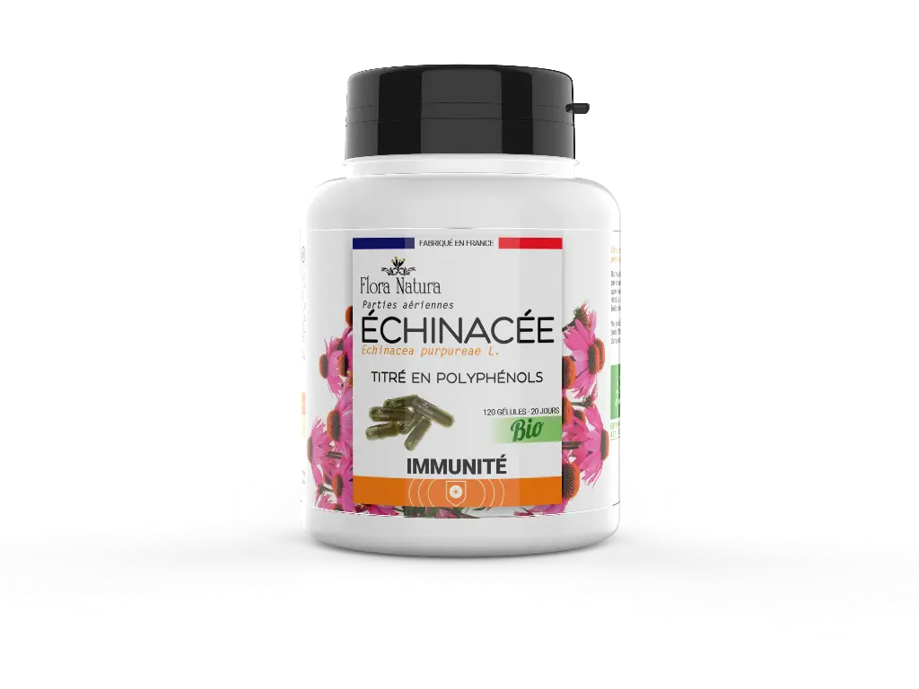 Flora Natura® Échinacée BIO - 120 Gélules | Laboratoires Scientia Natura