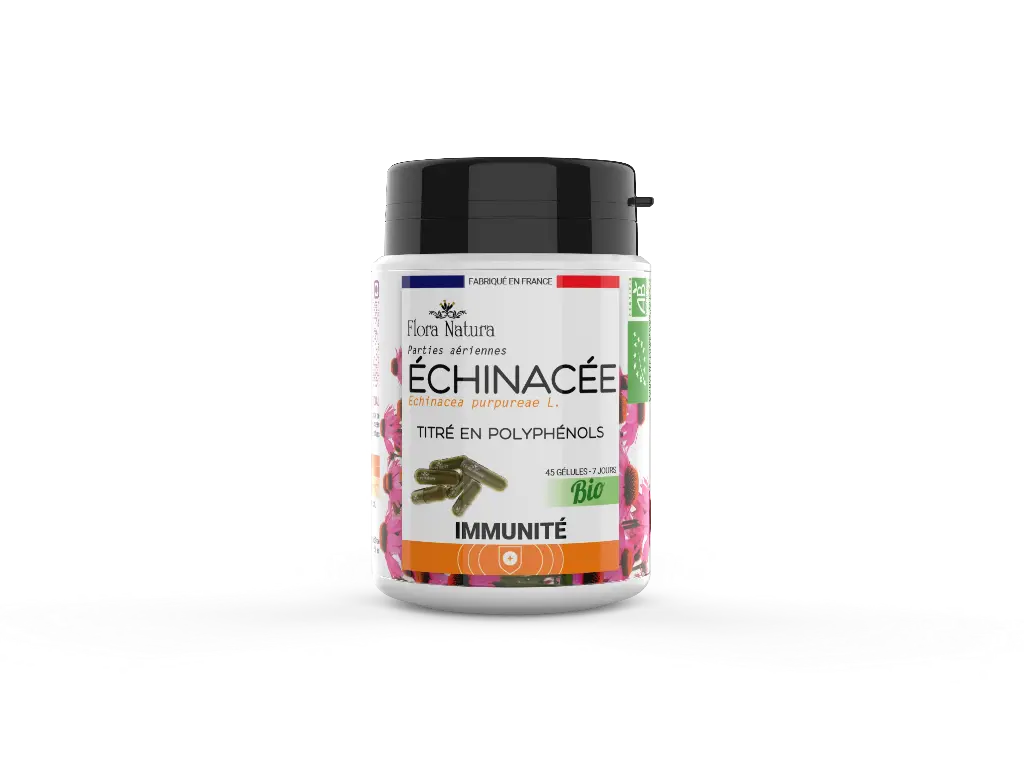 Flora Natura® Échinacée BIO - 45 Gélules | Laboratoires Scientia Natura